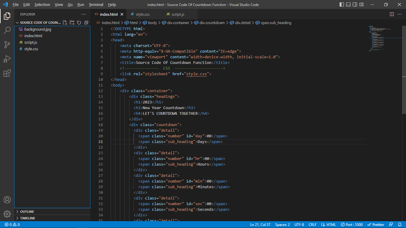 Source Code Of Countdown Function Cosas Learning