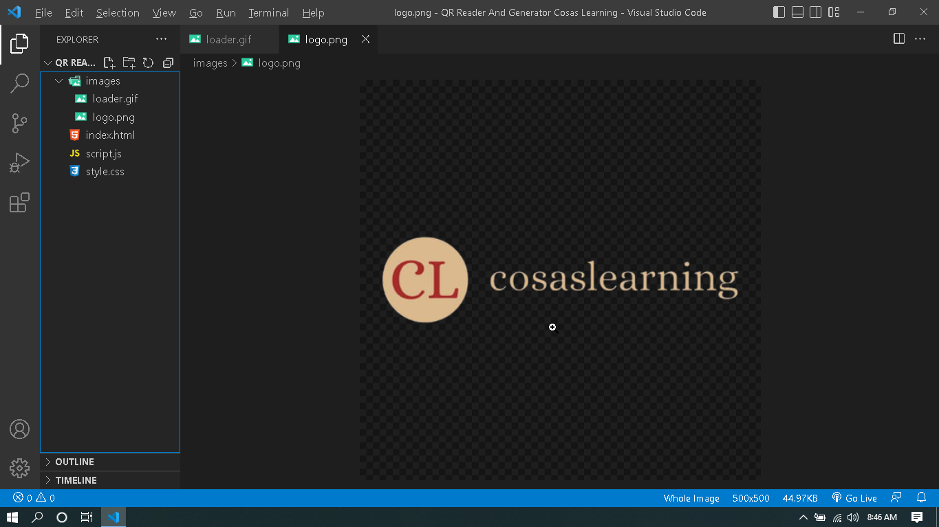 Source Code Of QR Reader And Generator - Cosas Learning