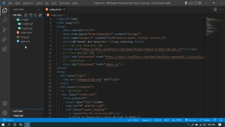 Source Code Of QR Reader And Generator - Cosas Learning