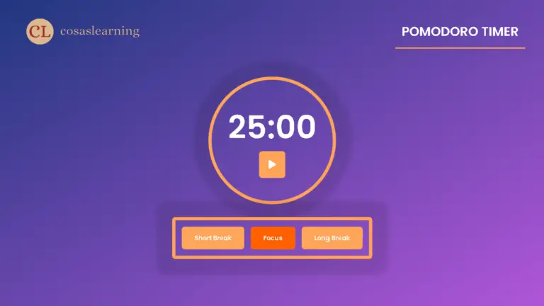 Source Code of Pomodoro Timer - Cosas Learning